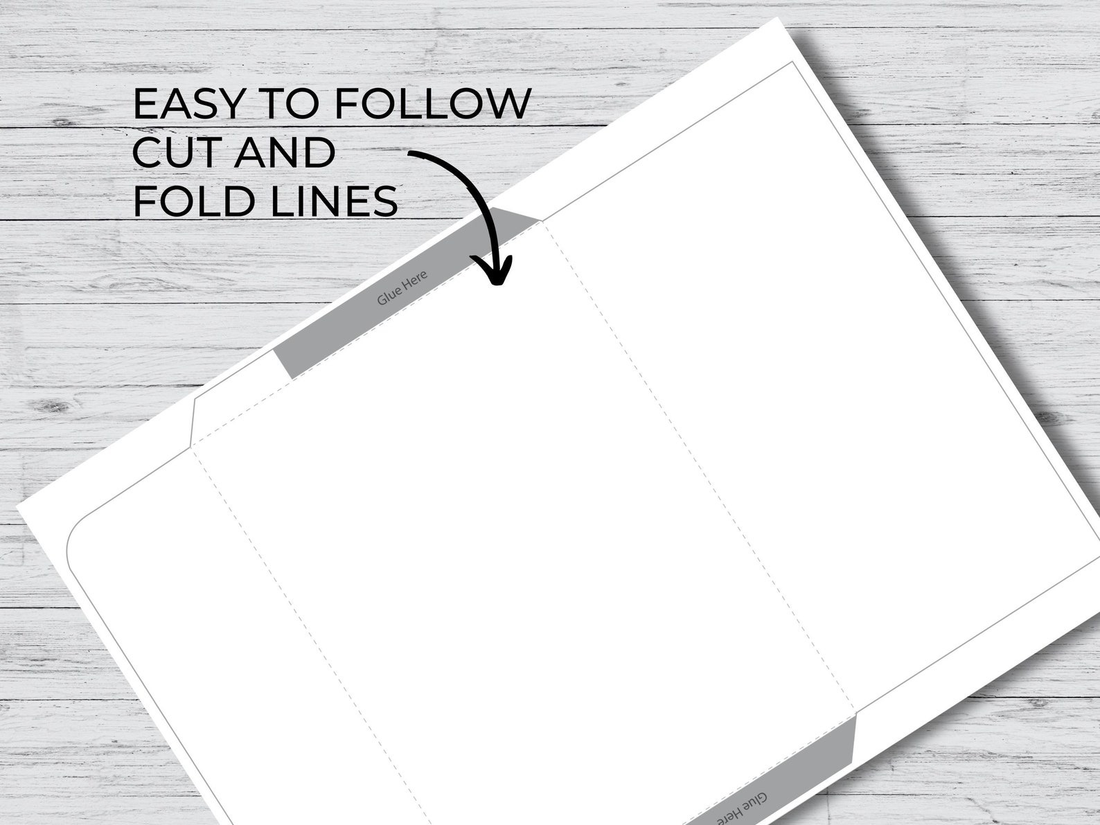 Printable Envelope Template, A7 Size for 5"x7" Greeting Cards, PDF/JPG ...