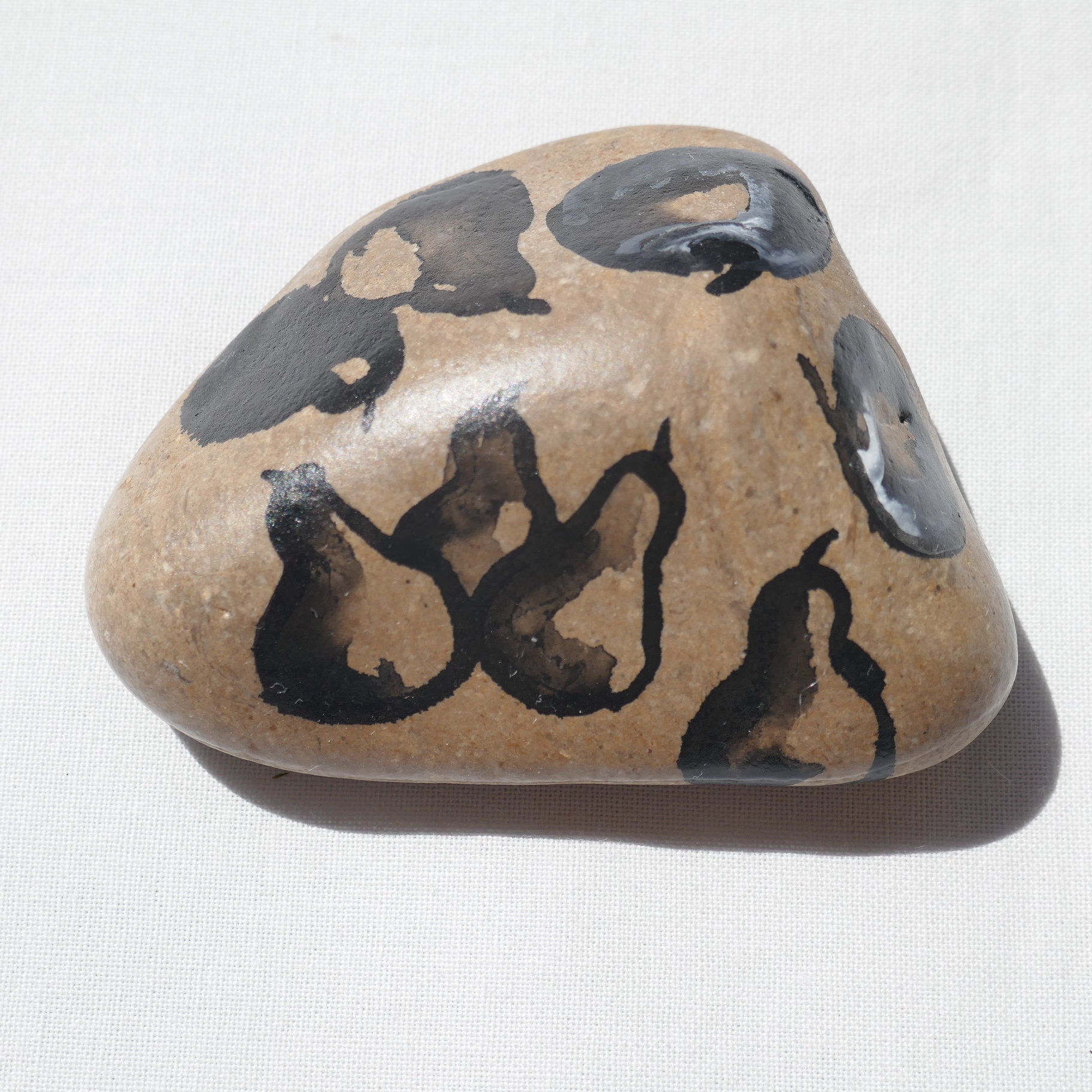 Painted River Stone, Pears and Apples, Collectors Item, - Etsy