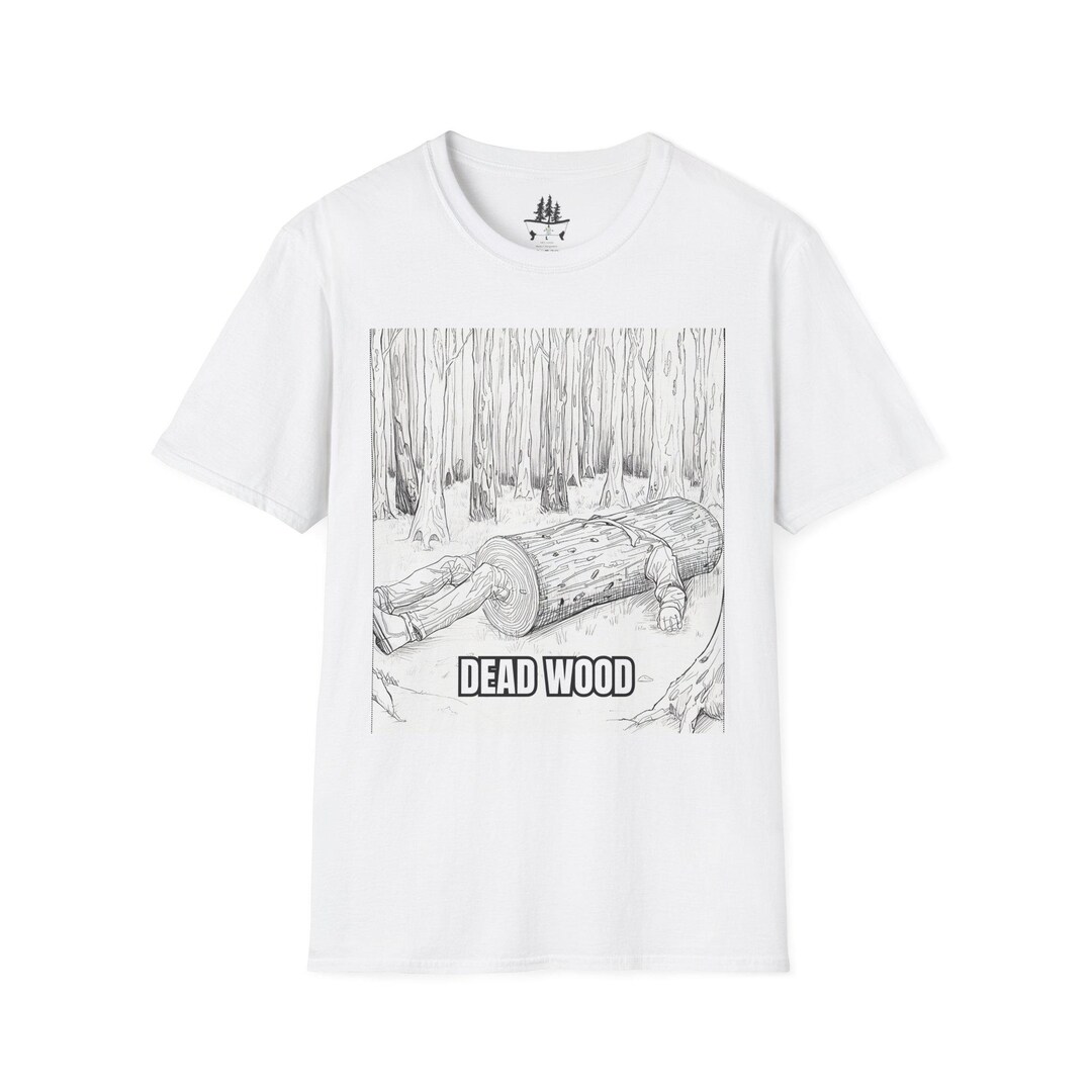 Dead Wood Log Corpse Illustration T-shirt | Forest Skeleton Design - Etsy