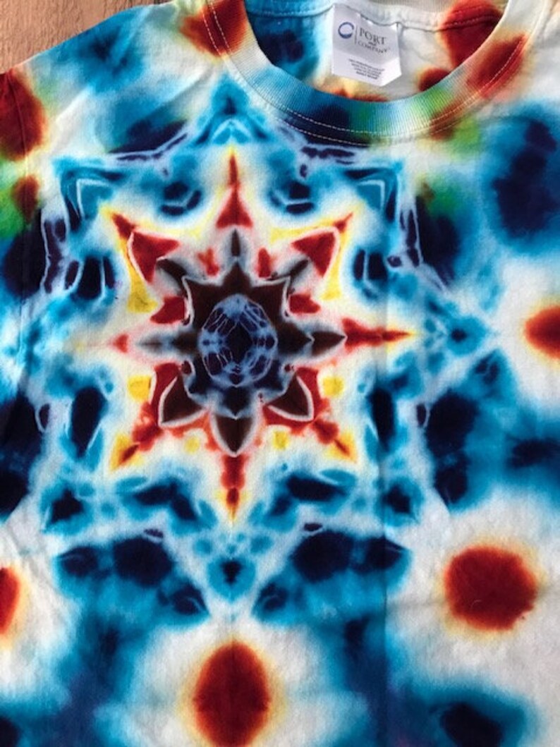 Tye Dye Crew Neck T-shirt - Etsy