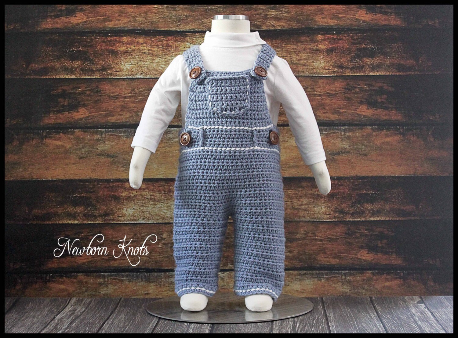 CROCHET PATTERN Baby Overalls Baby Denim Style Overalls/ - Etsy