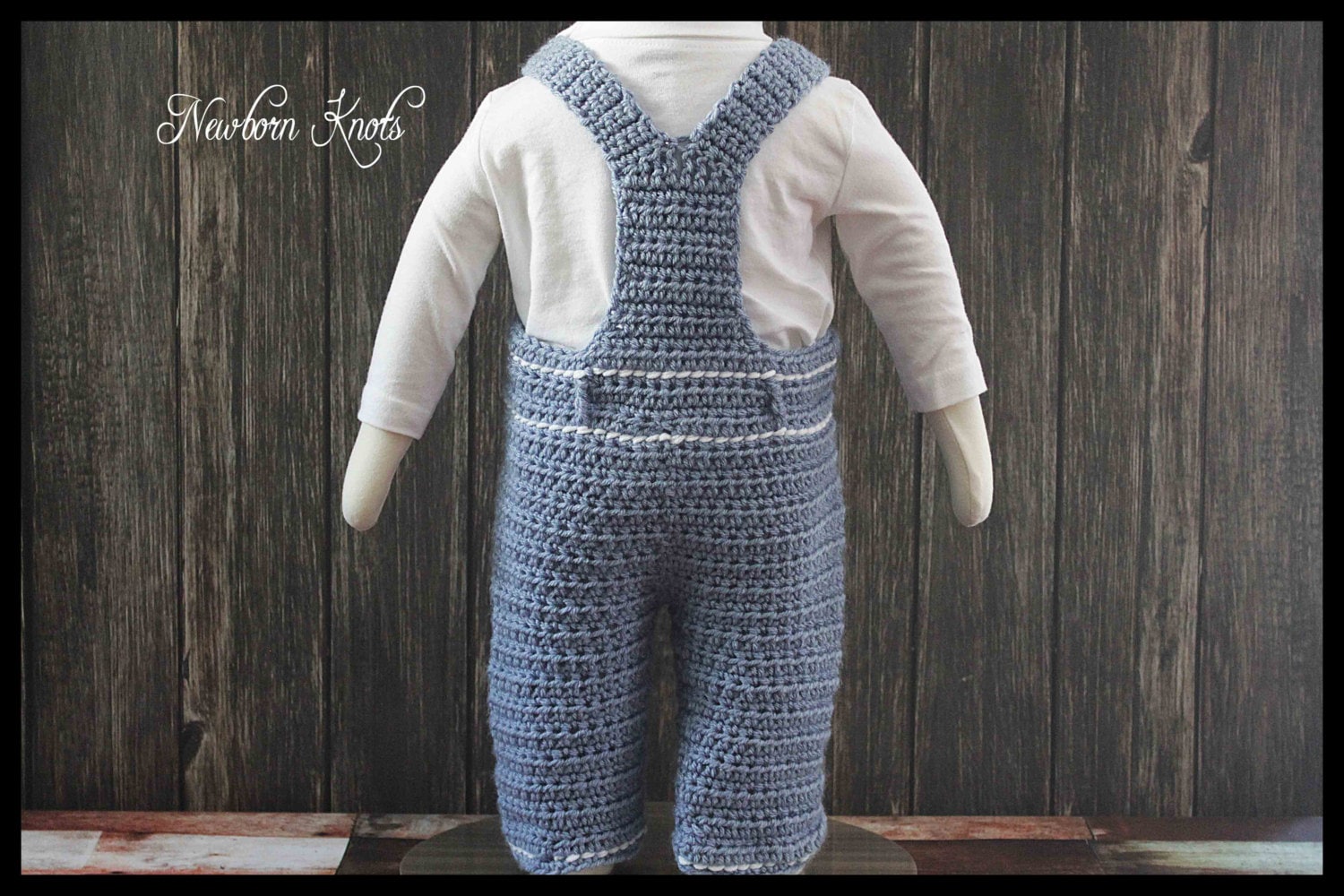 CROCHET PATTERN Baby Overalls Baby Denim Style Overalls/ - Etsy