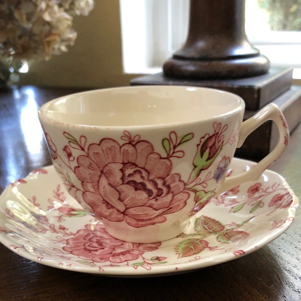 Johnson Brothers China Rose Chintz - Etsy