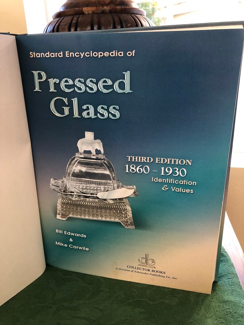 Vintage Research Book, Standard Encyclopedia of Pressed Glass, Third ...