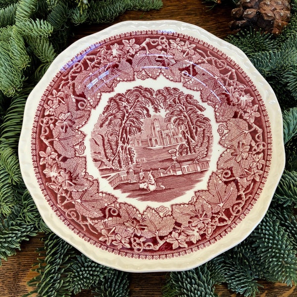 Red Transfer Ware - Etsy