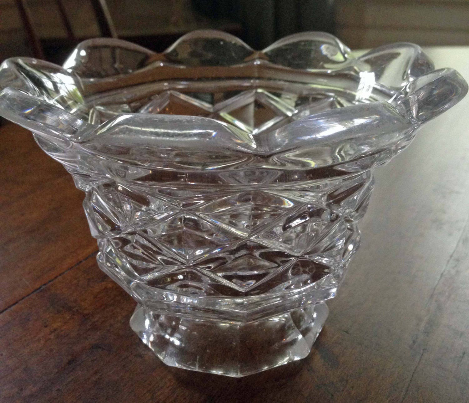 Rare Antique English Glass Sugar and Cream Pitcher Pair, George ...