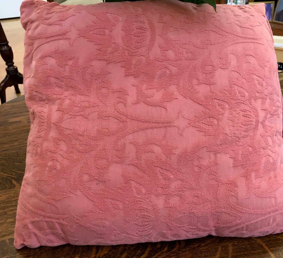 Vintage Throw Pillow Brick Color Dakotah Cottage Style - Etsy