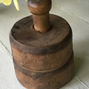 Antique Wood Primitive Butter Mold, Bird and Branch, Butter Stamp ...