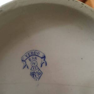 Blue Transfer Ware Pitcher, Ewer, Yeddo, Ridgway, England, Antique ...