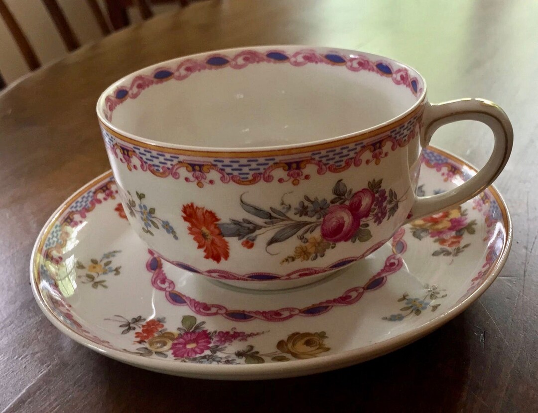 Antique *haviland Limoges Cup and Saucer, Antique Collectible, Limoges ...