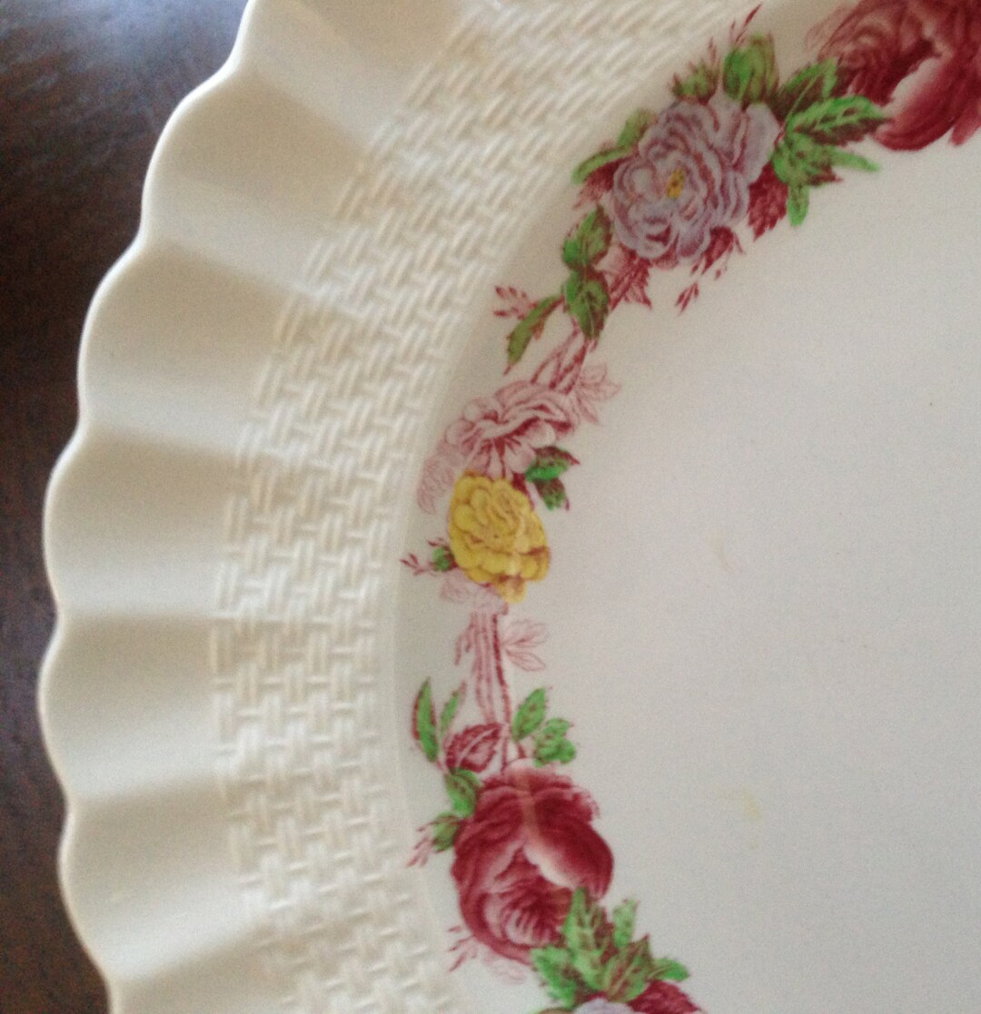 Copeland Spode Dinner Plate, Rose Briar, England, Spode, Wedding Gift ...