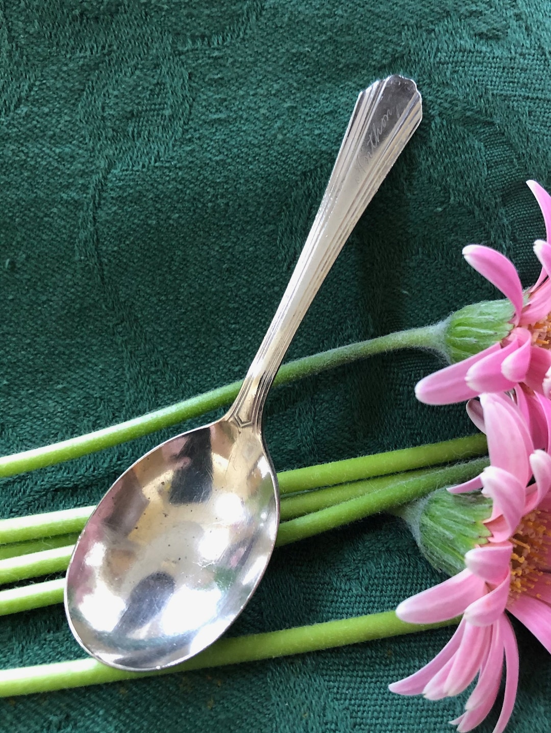 Vintage Silver Plated Baby Spoon, Anthony, Collectible, Vintage Gift ...