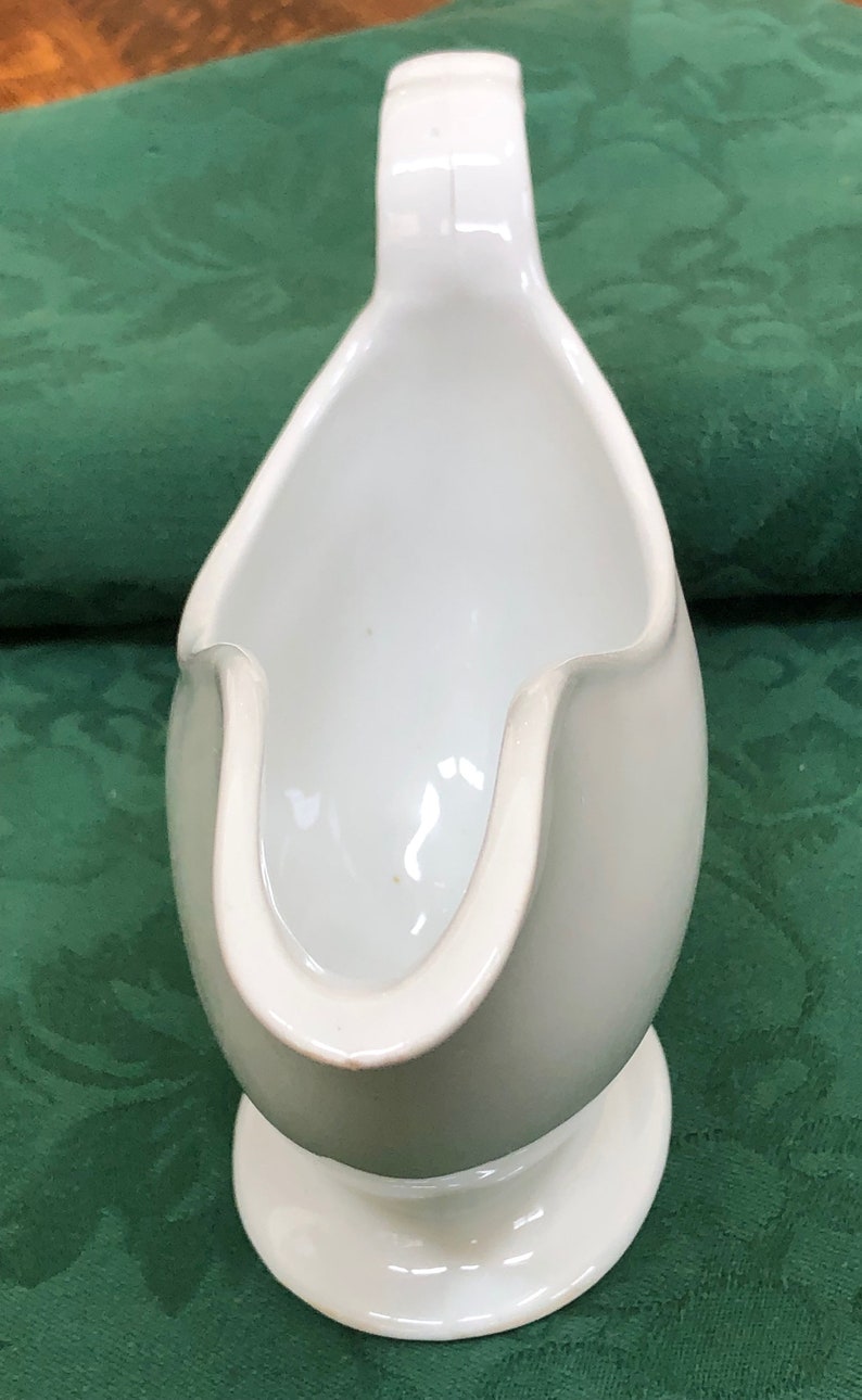 Antique English White Ironstone Gravy Pitcher Sauce Pitcher - Etsy
