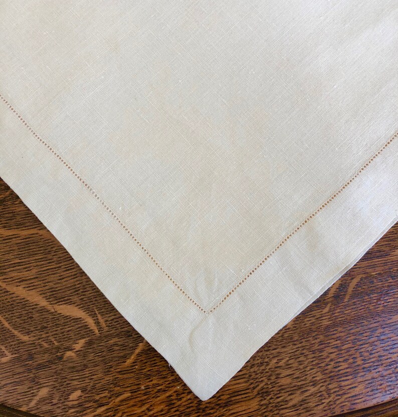 Vintage Tablecloth Pale Yellow Linen Interior Decorate - Etsy