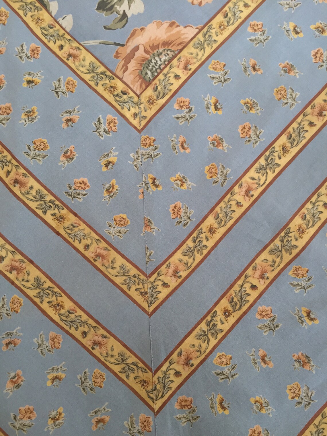 Vintage April Cornell Large Tablecloth Peony Pattern | Etsy