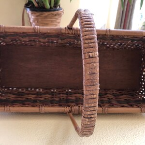 Vintage Rectangular Basket, Vintage Gift, Interior Decorate, Farmhouse ...