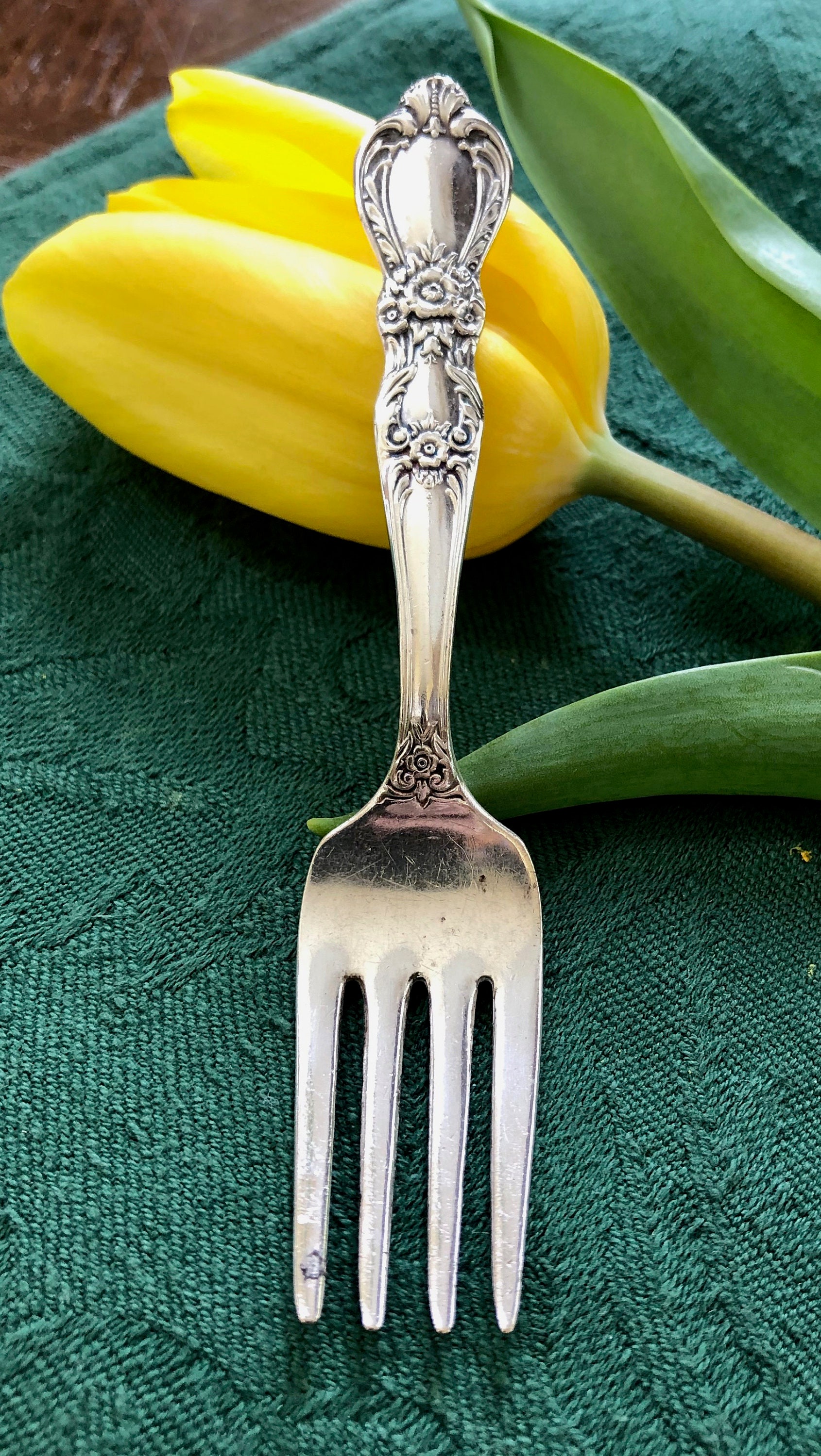 Vintage Silver Baby Fork Grand Heritage 1847 Rogers Bros - Etsy