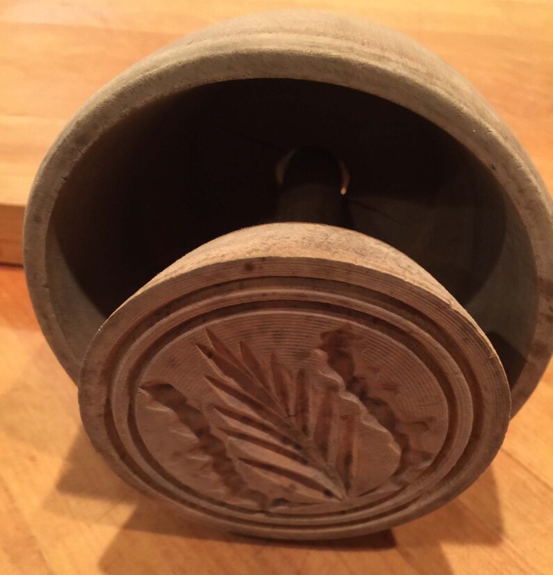 Antique Large Wood Primitive Butter Mold Butter Stamp | Etsy