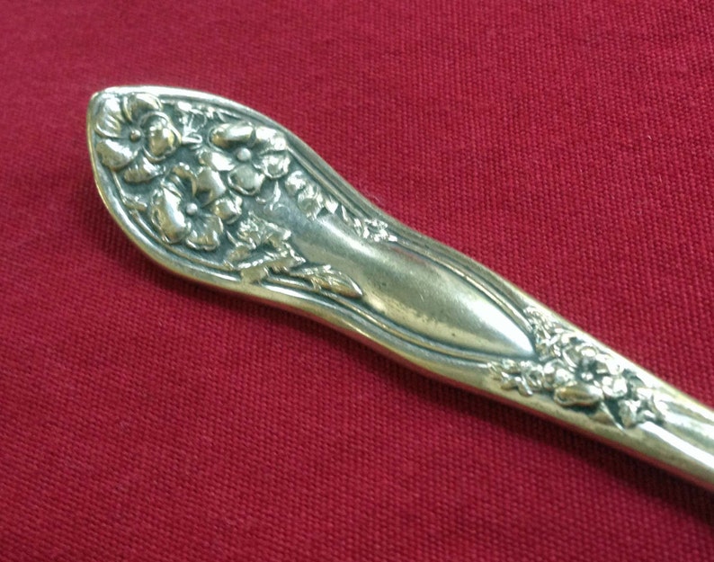 Antique Silver Long Pickle Olive Fork Fairfield Anniversary - Etsy