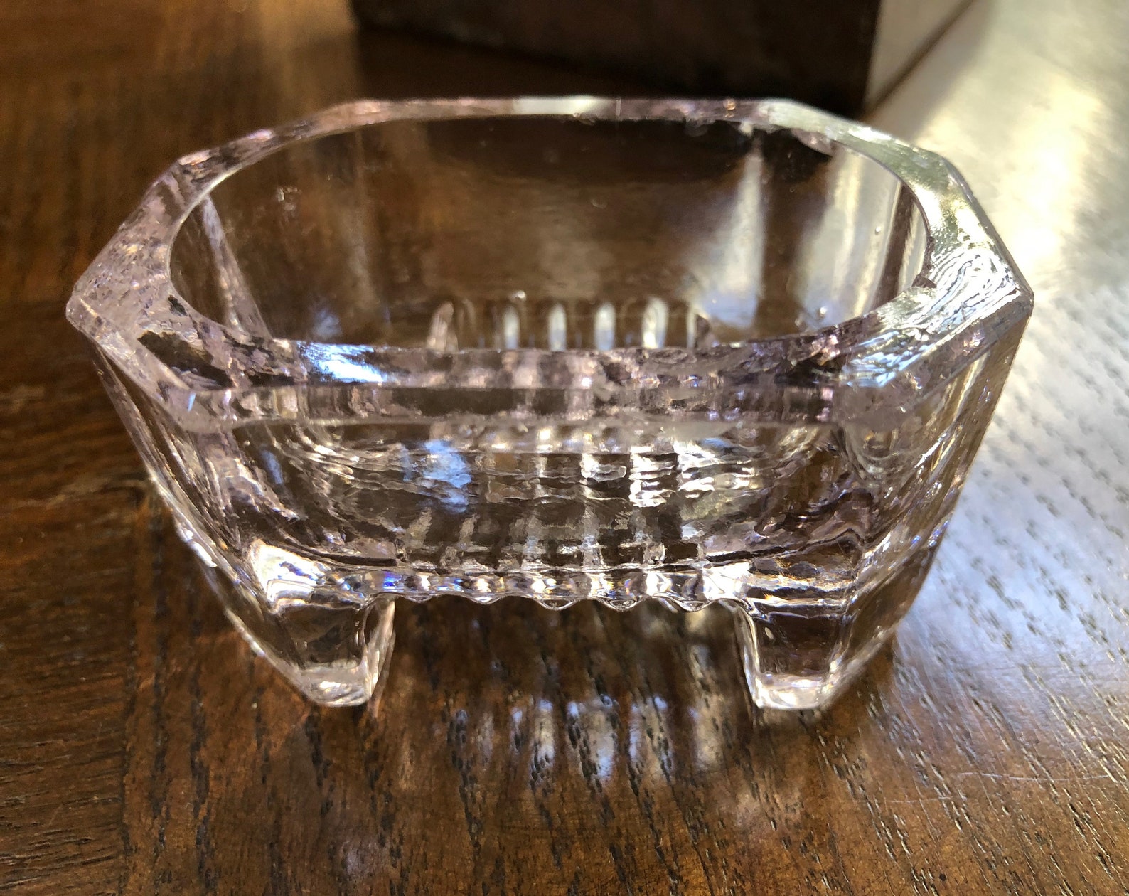 Antique Glass 2 Master Salt Dishes Salt Dips Collectible | Etsy