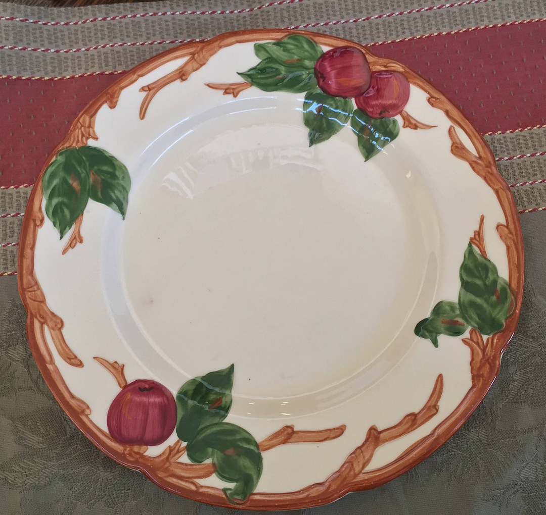 Vintage Dinner Plate, Franciscan, Apple Pattern, Cottage Style, Shabby ...