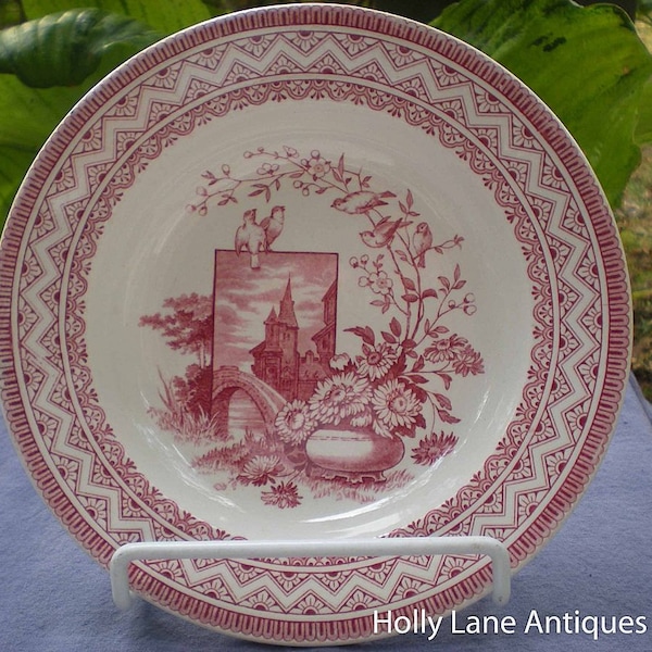 Red Transfer Ware - Etsy