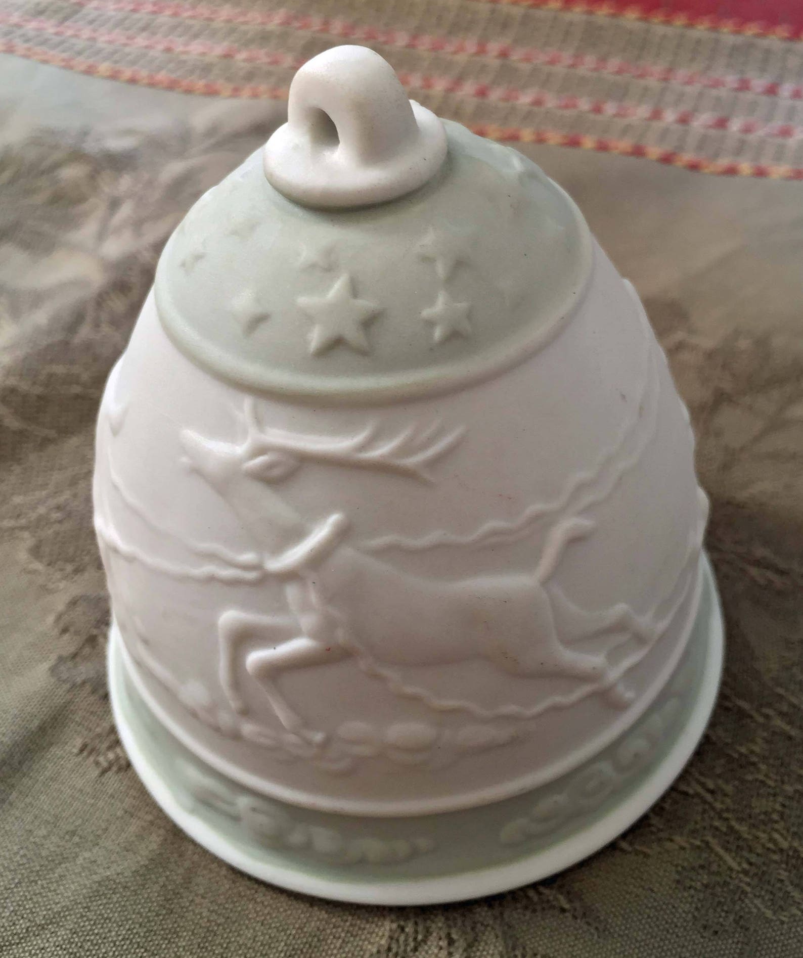 Vintage Lladro Christmas Bell Ornament 1988 Santa Sleigh - Etsy