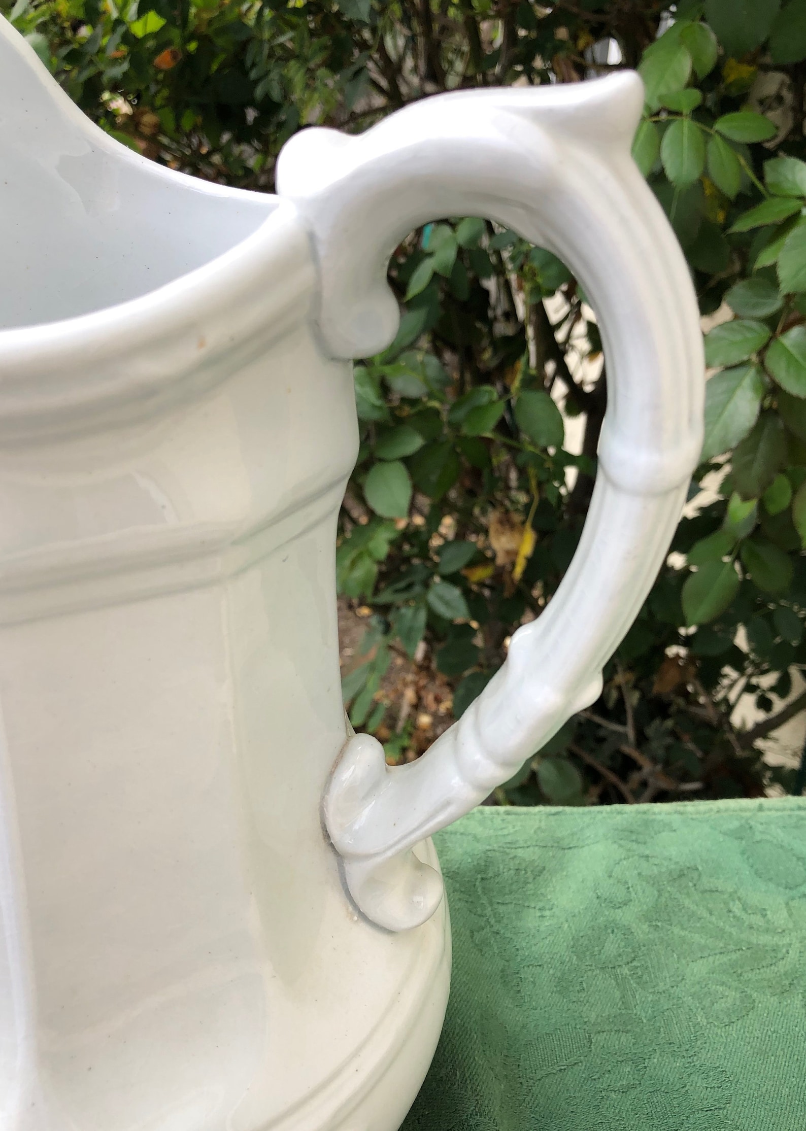 Early English White Ironstone Ewer Pitcher Fig Shape J - Etsy