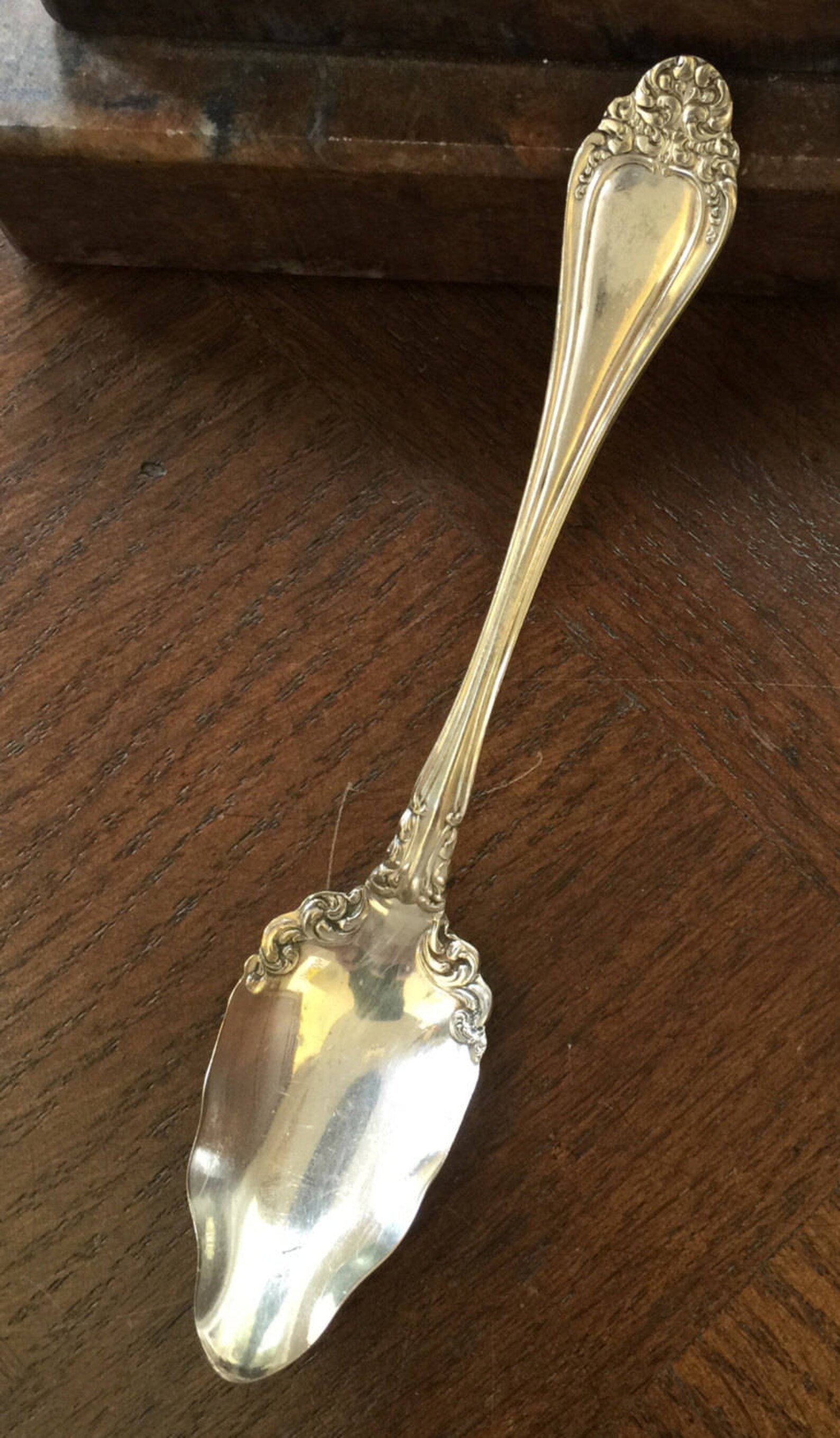 Antique Silver Plated Relish Spoon, Royal, Oregon Pattern, C1900 ...