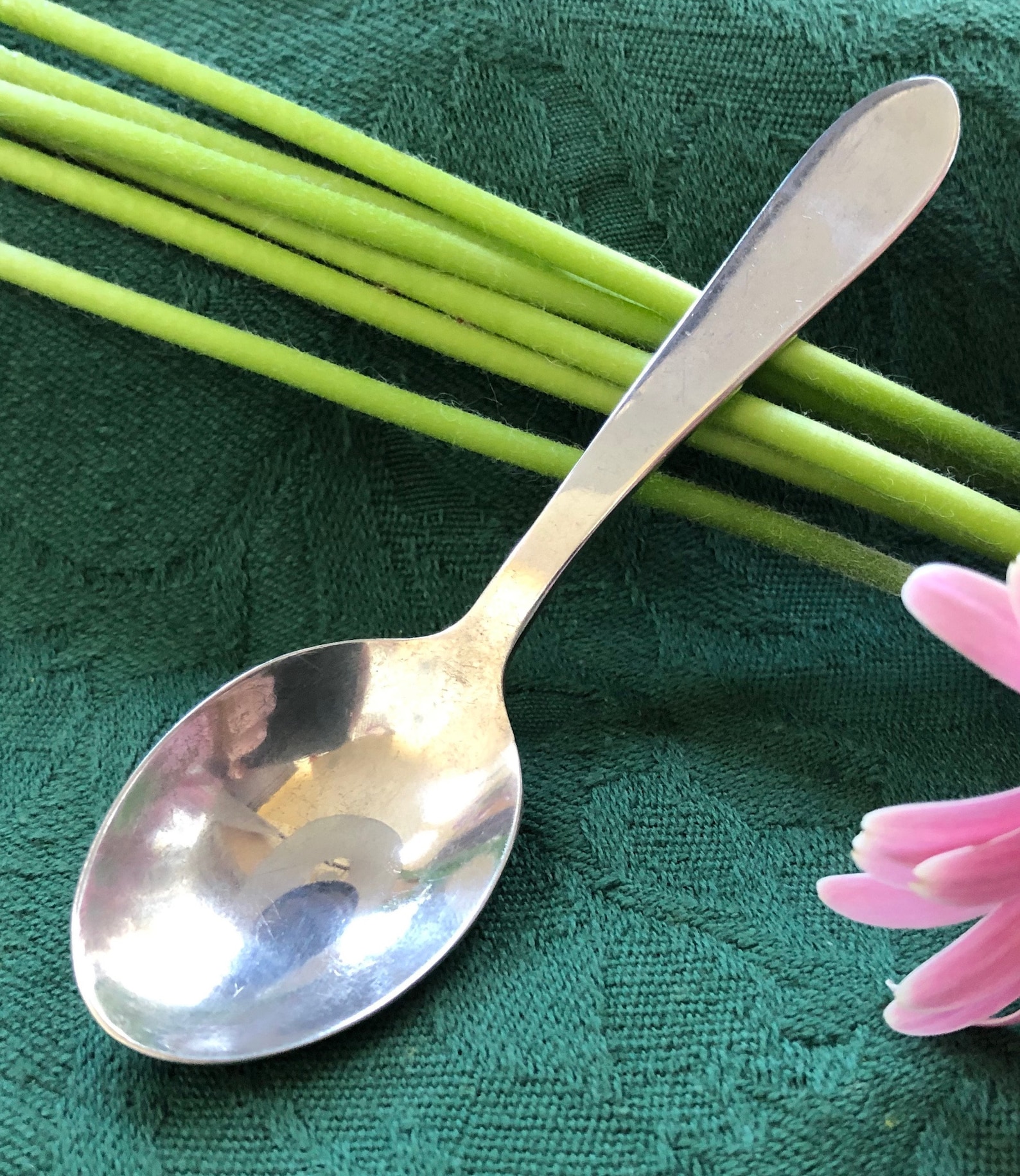 Vintage Silver Plated Baby Spoon, R and B, Epicure Pattern, C1970 ...