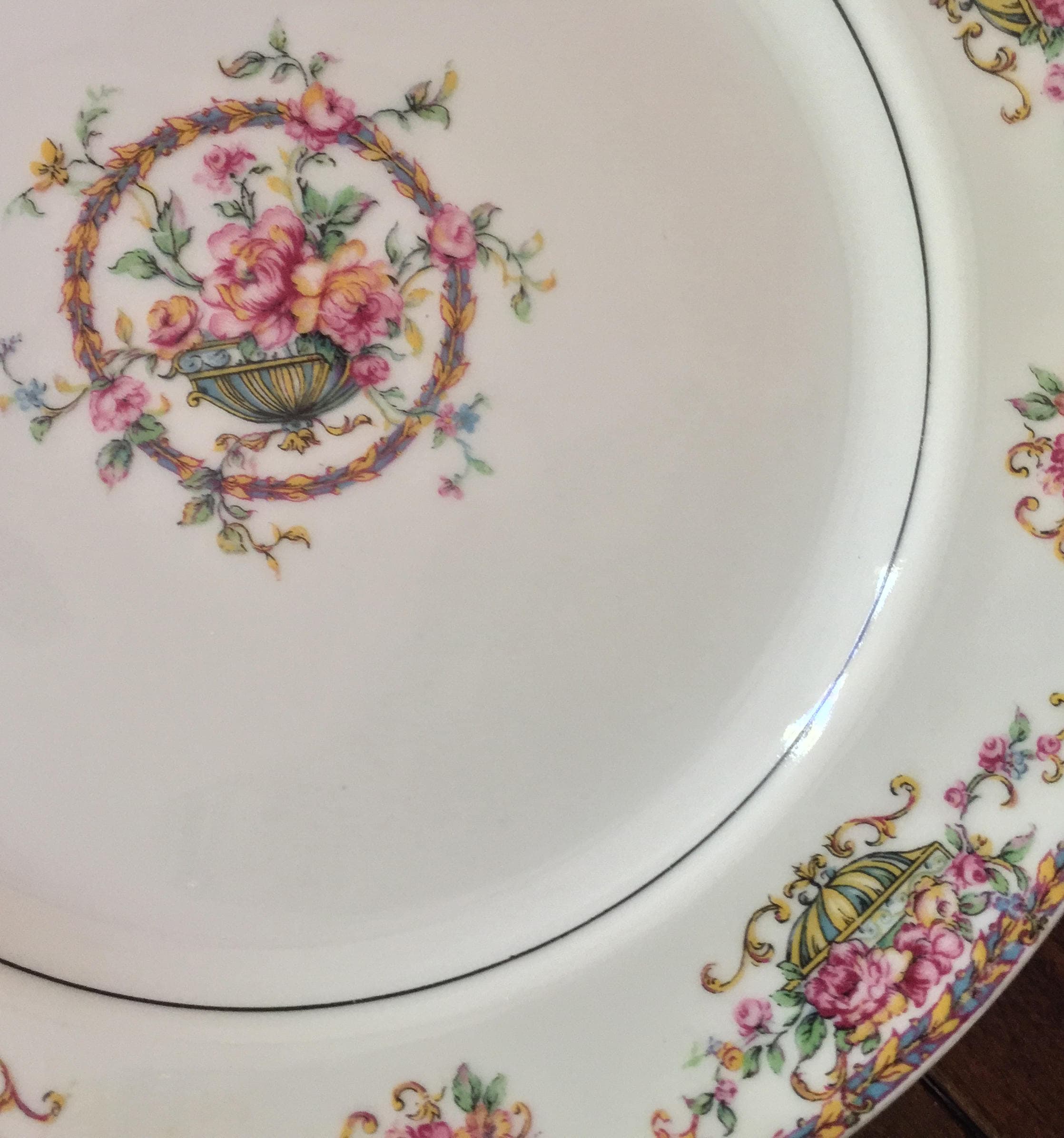 Antique haviland Limoges Plate Commodore Pattern Baskets of - Etsy