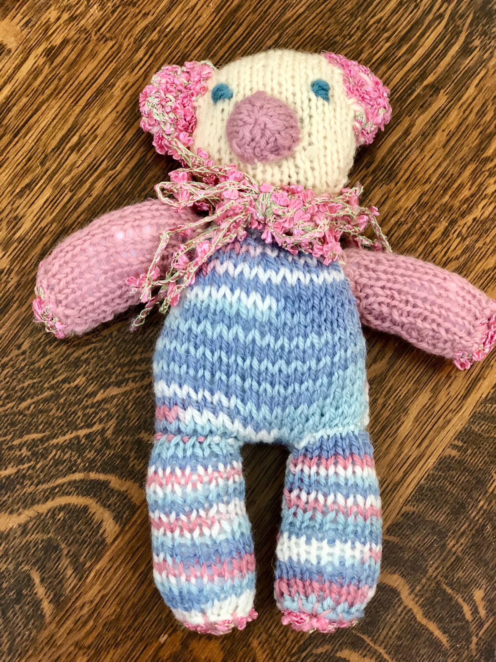 Vintage Artisan Made Hand Knit Bear Collectible Toys - Etsy