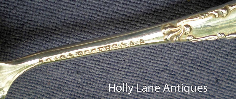 Set of 3 Antique Silver Plated Demi Spoons Victoria Pattern | Etsy