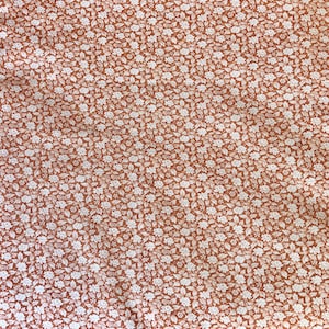 Vintage Fabric, Peach Floral Print, 3 Yards, Cotton Fabric, Quilt ...