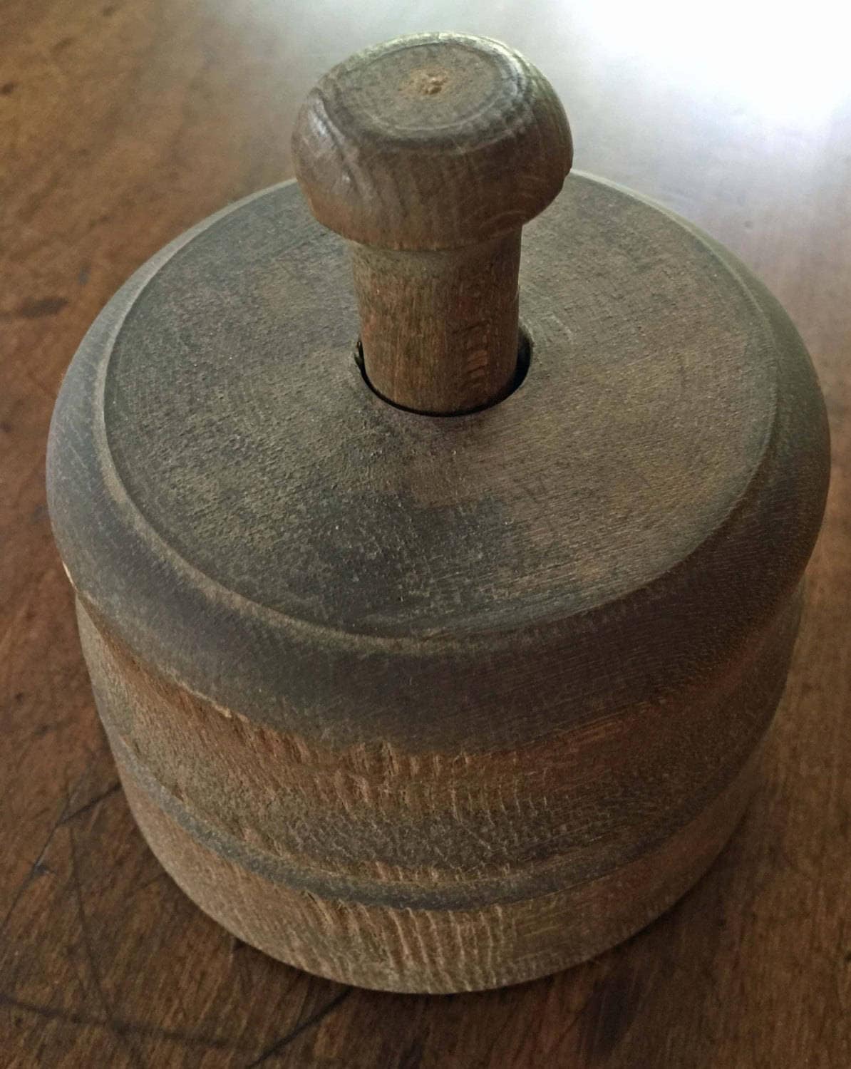 Antique Large Wood Primitive Butter Mold Butter Stamp Carved - Etsy