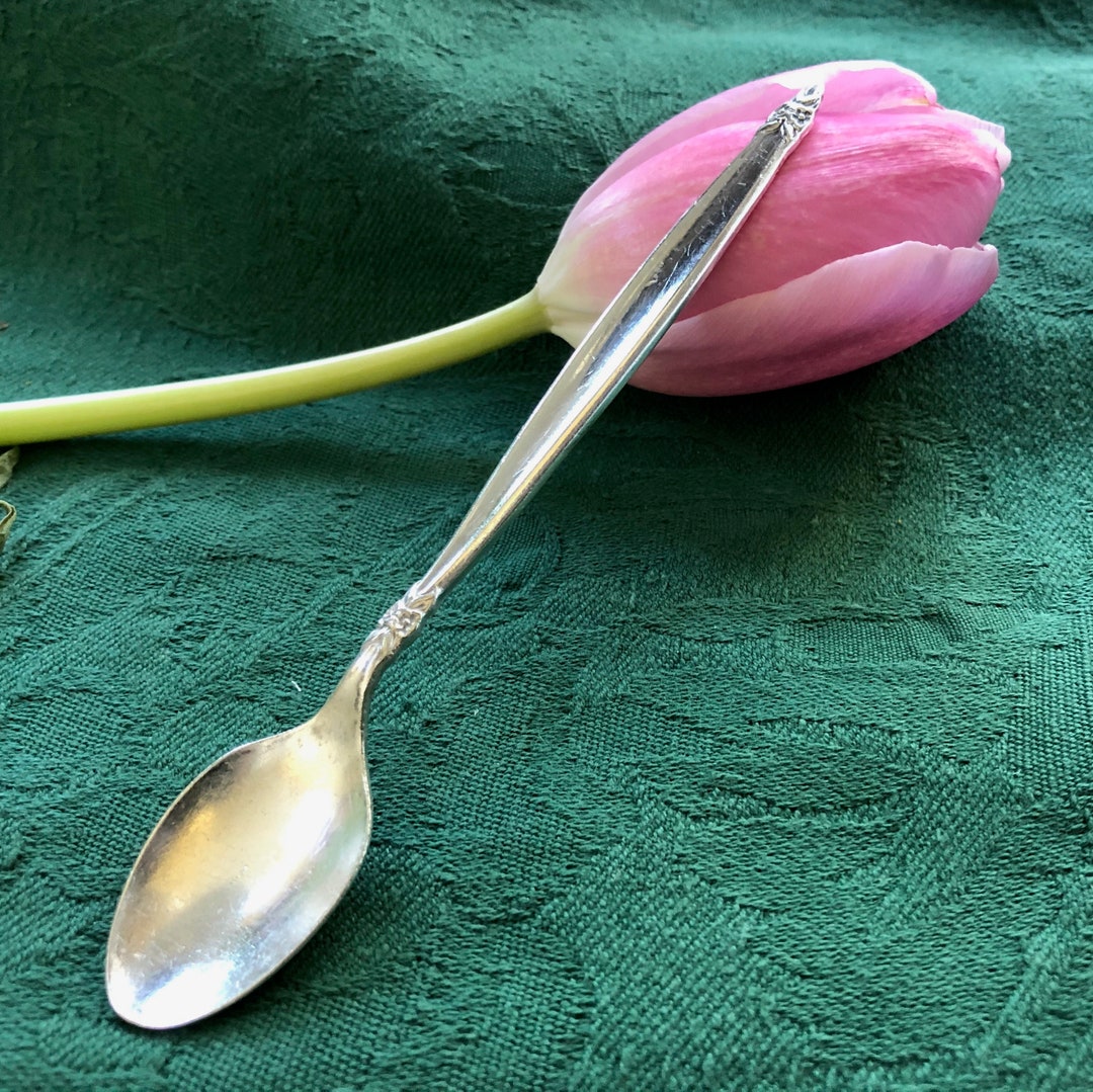Vintage Silver Baby Spoon, Long Handle, 1847 Rogers, Garland Pattern ...