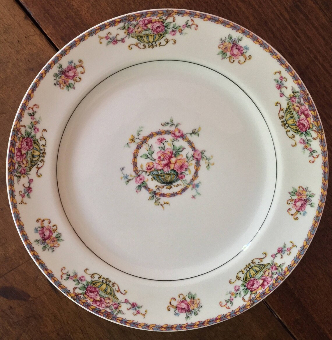 Antique haviland Limoges Plate Commodore Pattern Baskets of - Etsy