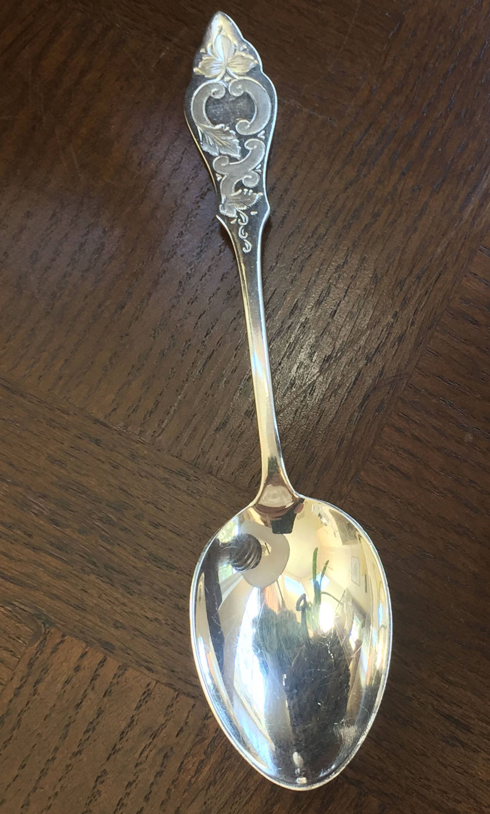 Vintage Large Silver Spoon, Serving Spoon, Hanseat 30, Engraved Zrim ...