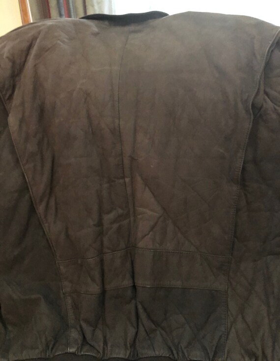 Vintage Brown Leather Jacket, Structure, Mens Jacket,… - Gem