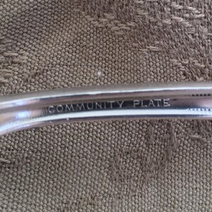 Antique Silver Plated Teaspoon, Grosvenor Pattern, Community, Tea Spoon ...
