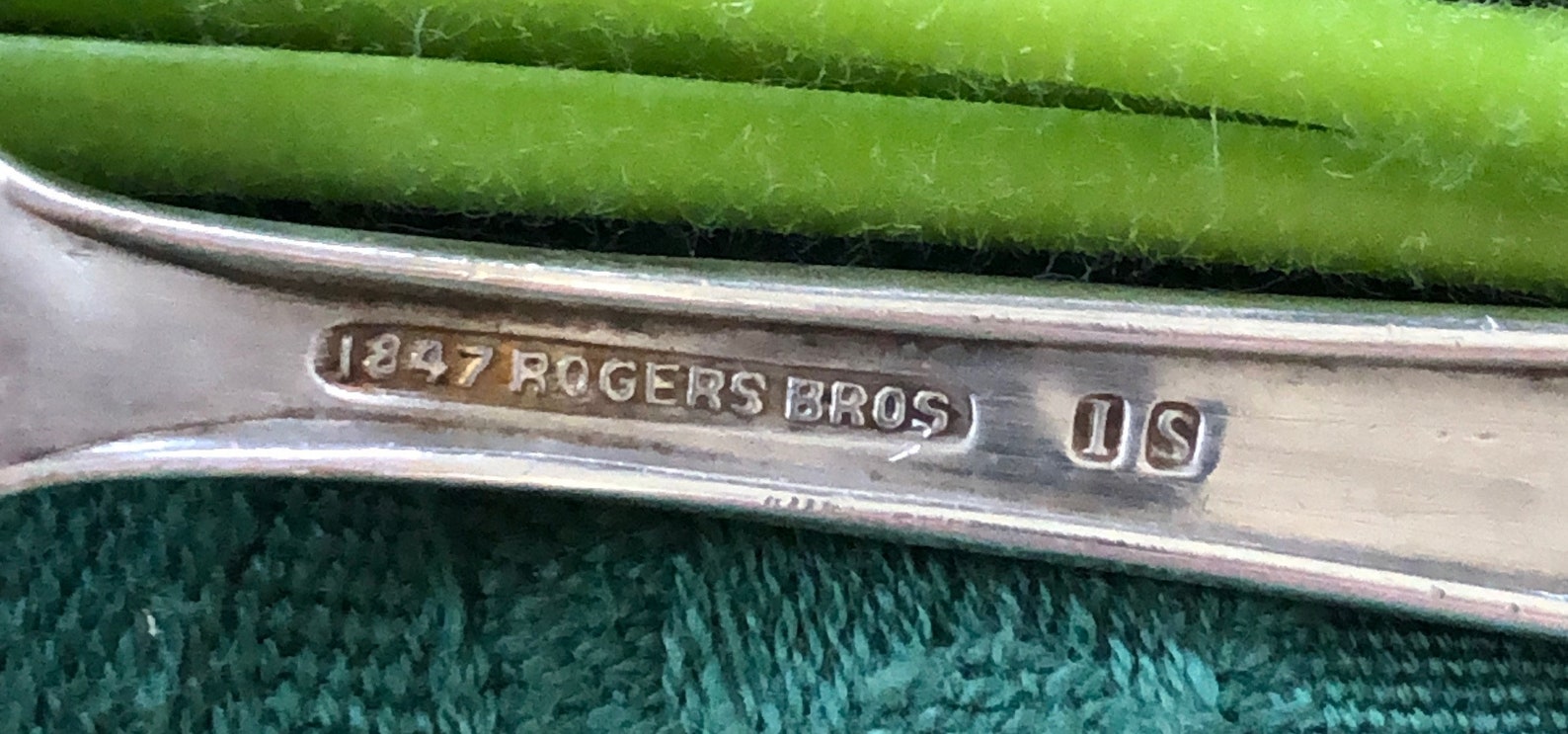 Antique Silver Plated Baby Fork, 1847 Rogers Bros, First Love Pattern ...