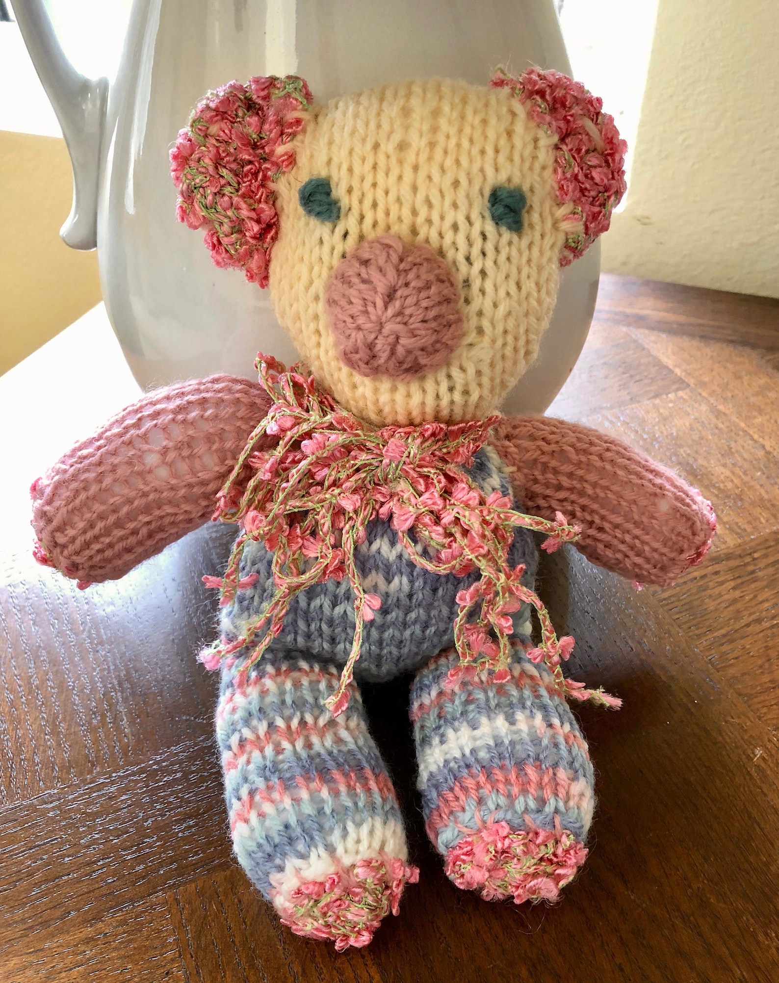 Vintage Artisan Made Hand Knit Bear Collectible Toys - Etsy