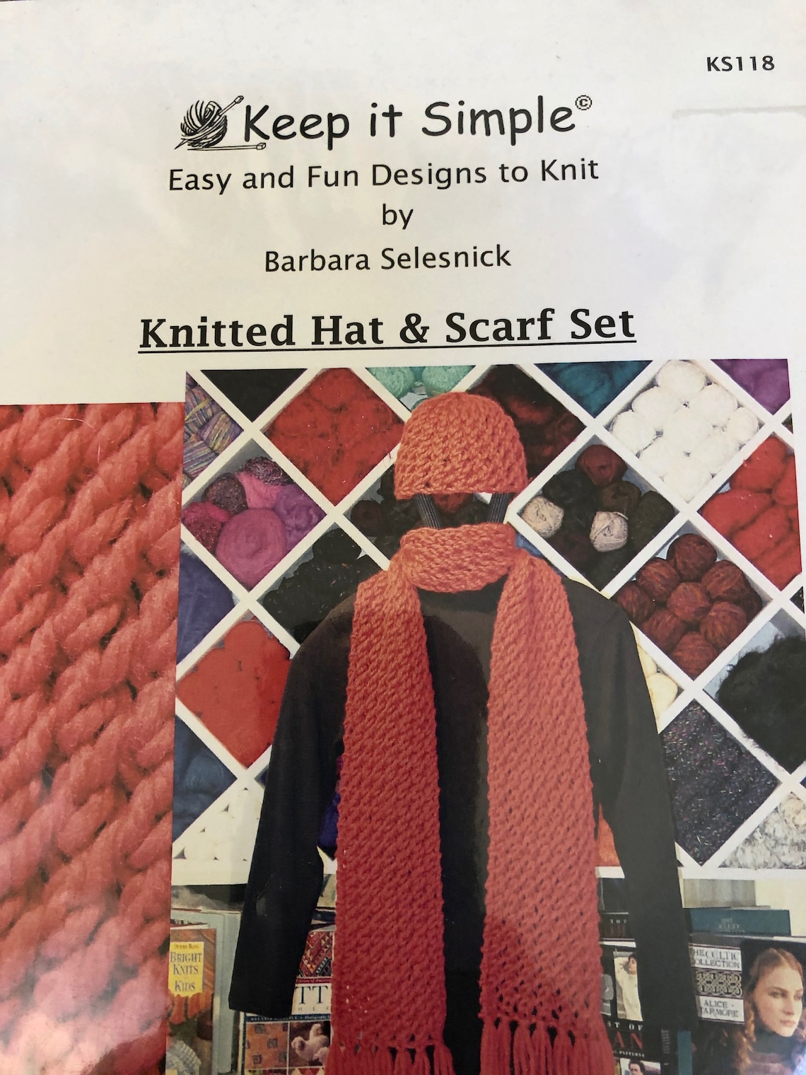 Vintage Knitting Pattern Keep It Simple Knitted Hat and - Etsy