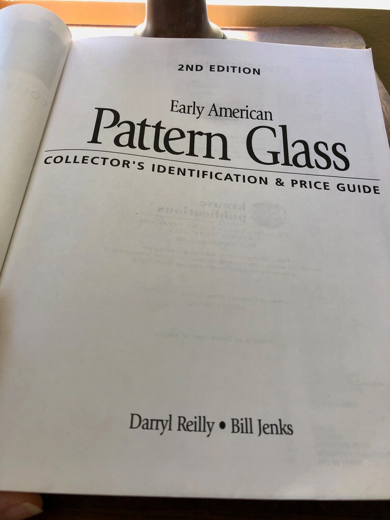 Vintage Research Book Early American Pattern Glass Darryl | Etsy