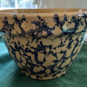 Blue Sponge Ware Bowl, Robinson Ransbottom Pottery, Beach Cottage ...