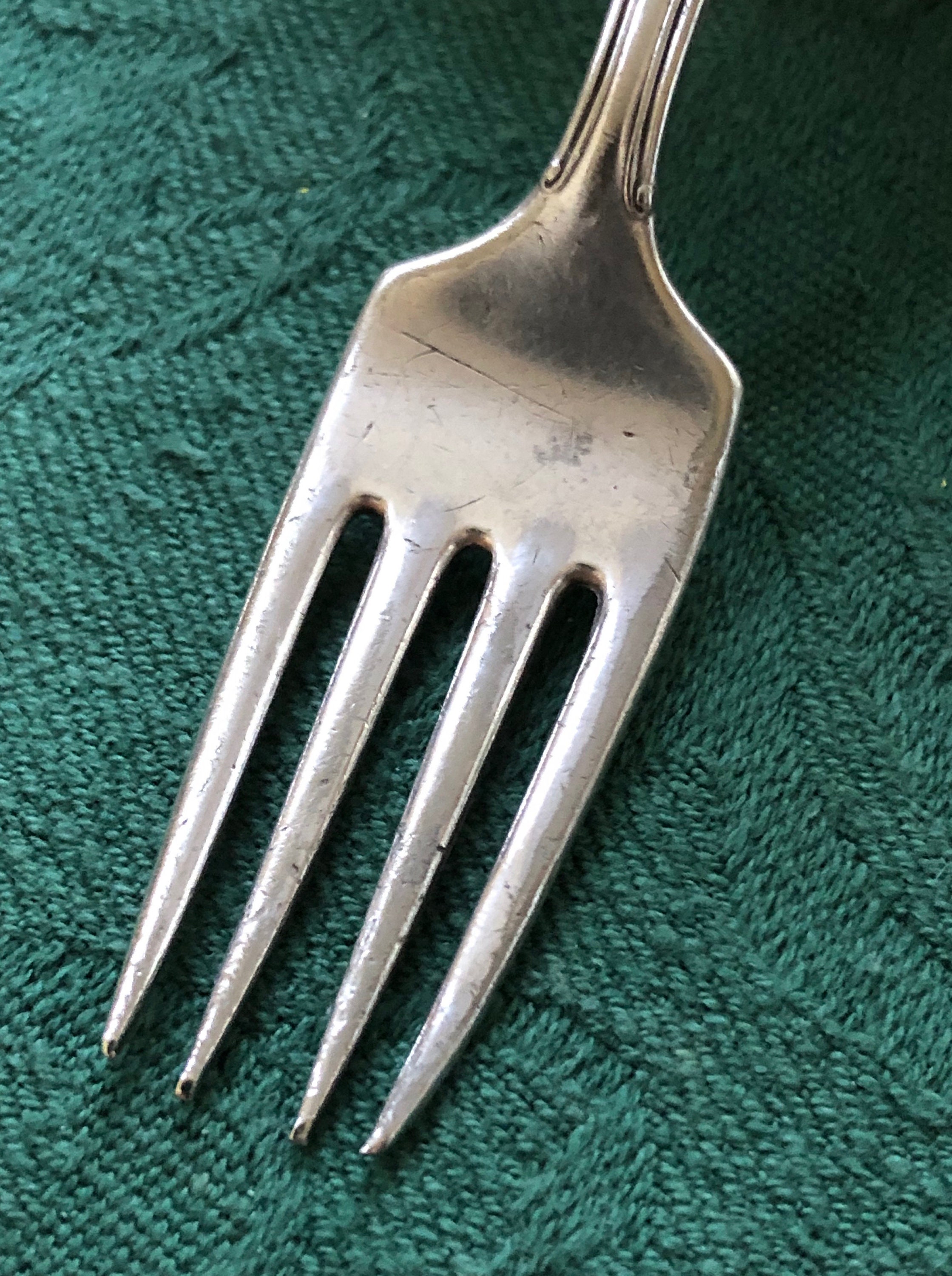 Antique Silver Plated Baby Fork Simeon and George Rogers Co - Etsy
