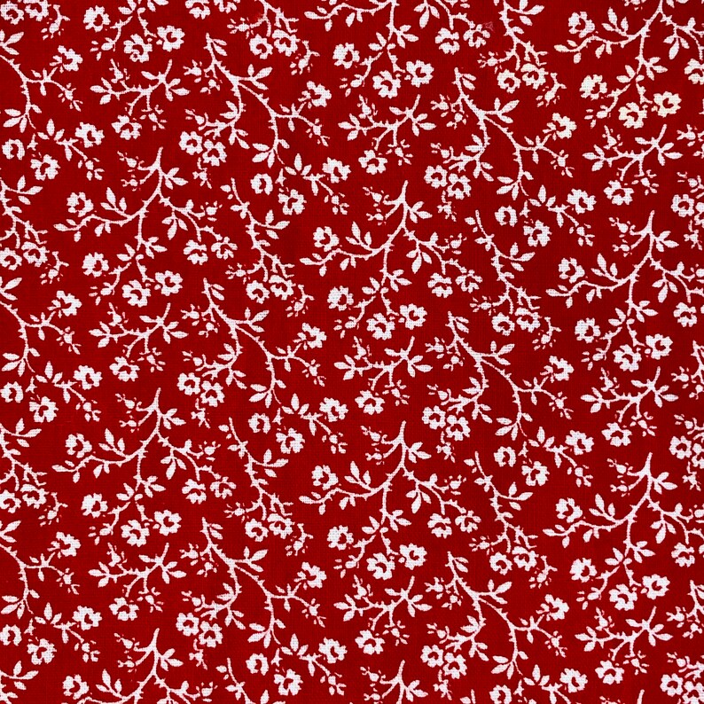 Vintage Fabric 5 Different Piece Lot Red Cotton Prints - Etsy