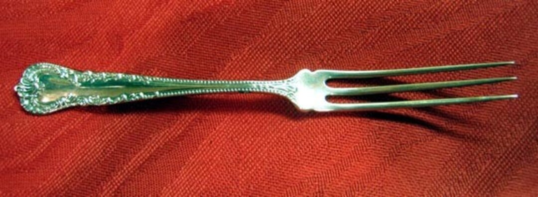 Antique Sterling Silver Strawberry Fork, Durgin Cromwell, C1893 ...