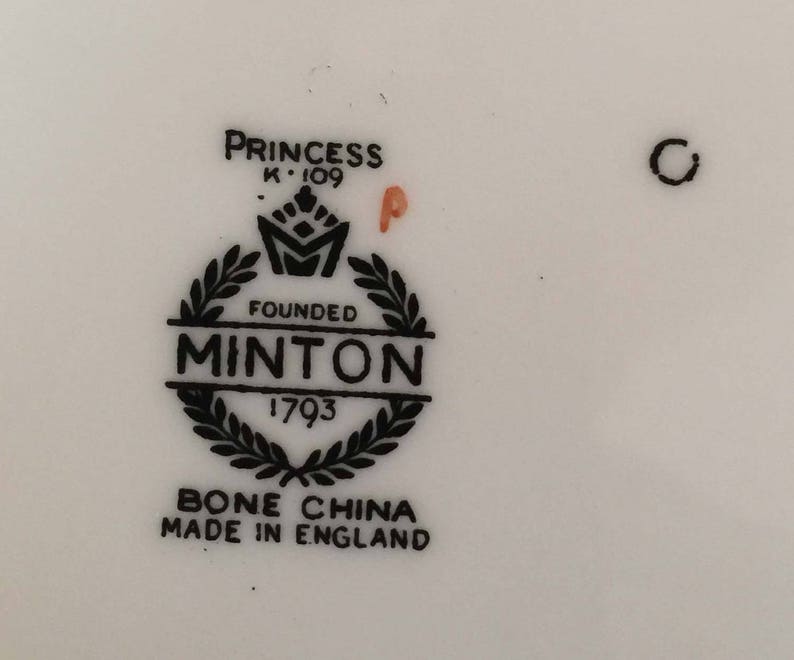 Vintage Minton Large Dinner Plate Princess England - Etsy