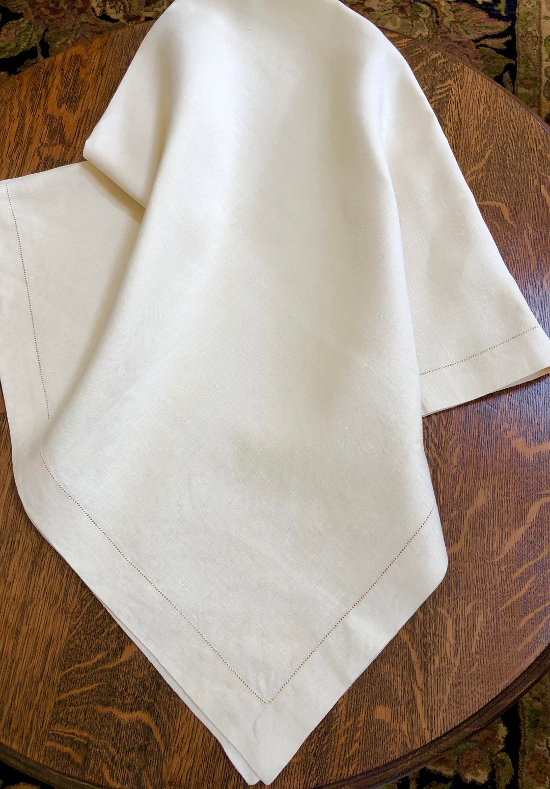 Vintage Tablecloth, Pale Yellow Linen, Interior Decorate, Country Home ...